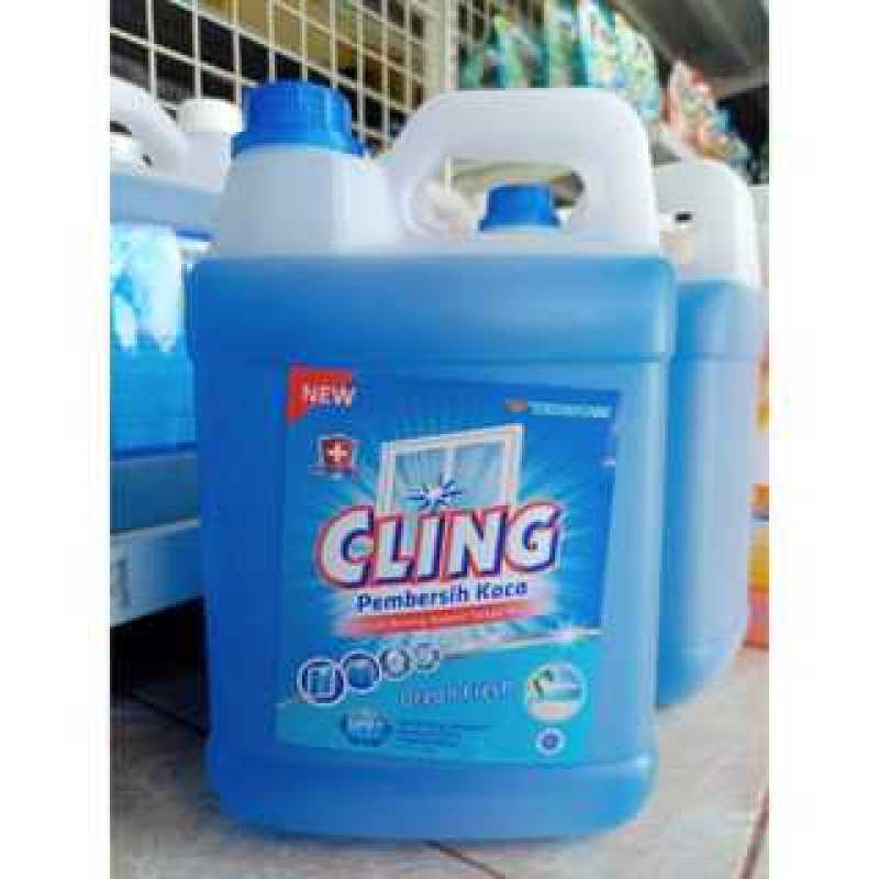 Jual Cling Biru Pembersih Kaca Jerigen 4 Liter Di Seller Bacika_sleman ...