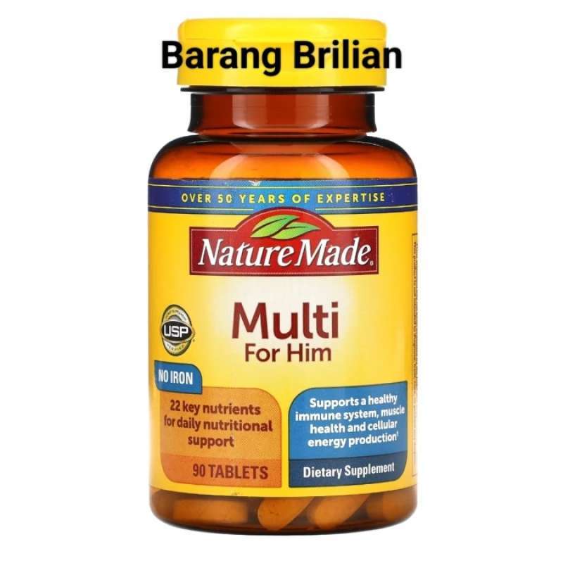 Jual Nature Made Men's Multi For Immune Energy And Health Di Seller ...