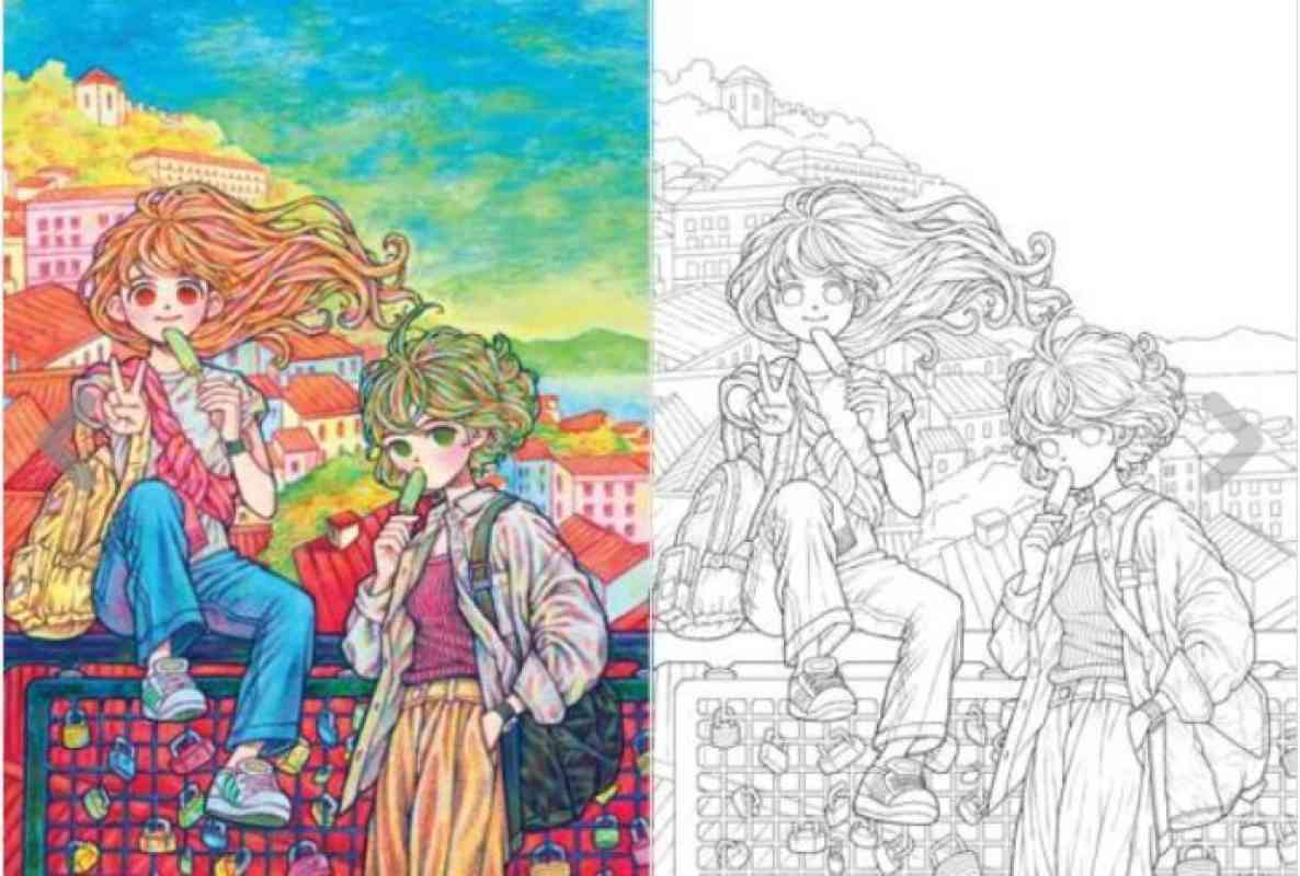 Jual Rowon Art Colorful Coloring Book Buku Mewarnai Manga Anime Di ...