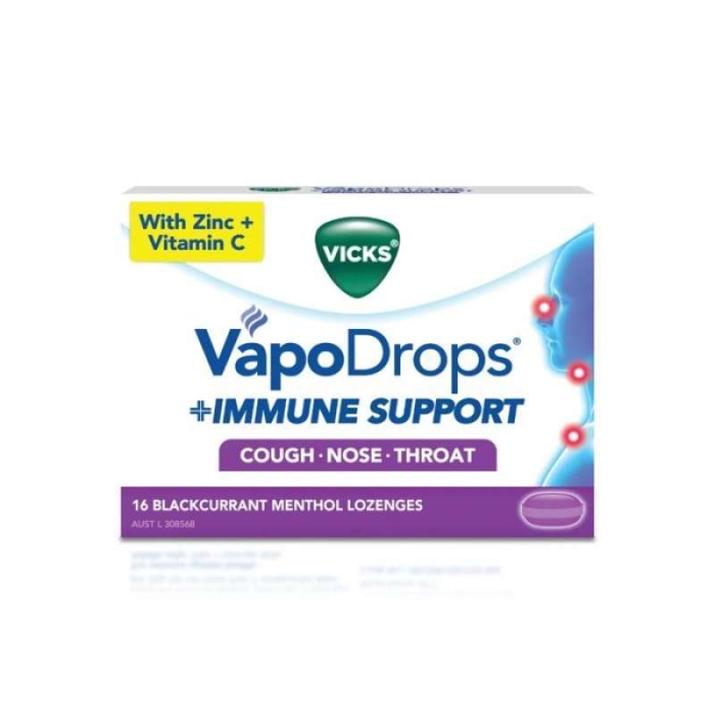 Promo Vicks Vapodrops Immune Support Lozenges 16pcs Diskon 33% Di ...