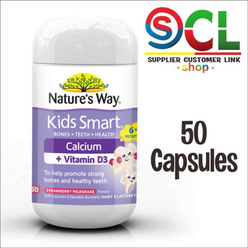 Promo Nature's Way Kids Smart Calcium Vitamin D/dha Multivitamin (50 ...