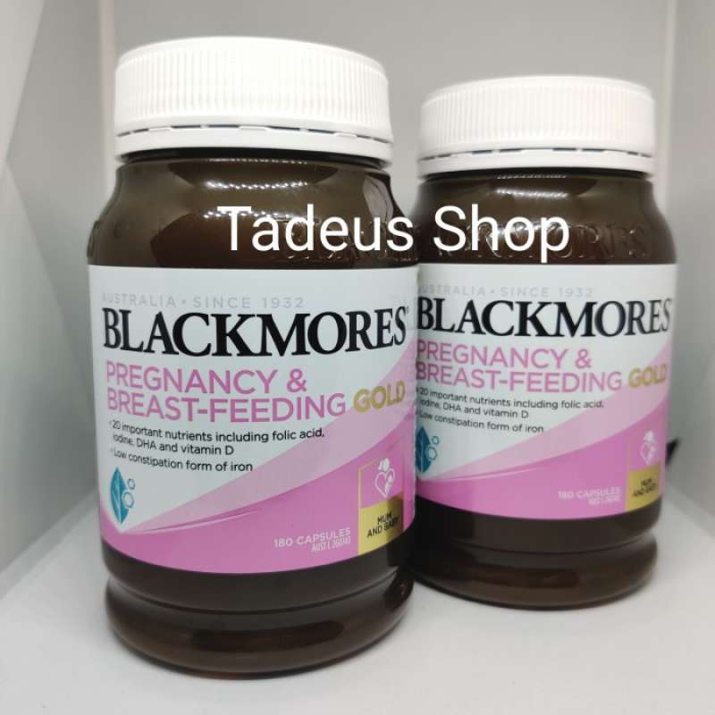 Promo Blackmores Pregnancy Breastfeeding Gold 180 Caps Vitamin Ibu Dan ...