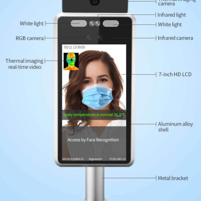Promo Thermal Face Recognition With Thermometer Detection&software Absensi. Diskon 33% Di Seller ...