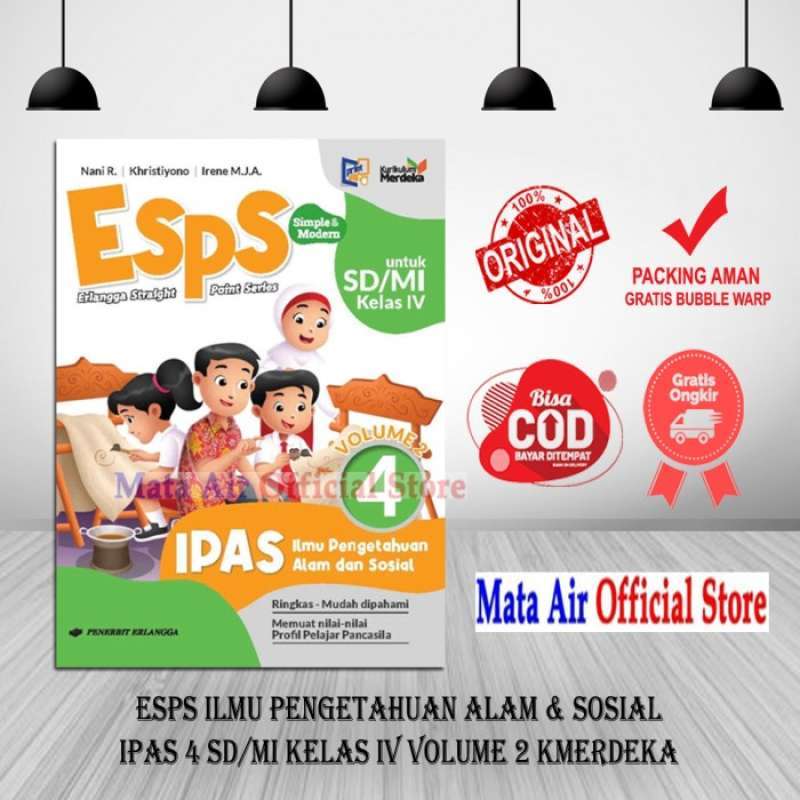 Jual Esps Ipas 4 Sd/mi Kelas Iv Volume 1 & 2 Kurikulum Merdeka - Erlangga - Volume 1 Di Seller ...