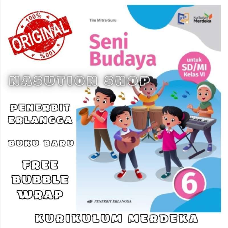 Jual Buku Seni Budaya Untuk Kelas 6 Sd Erlangga Kurikulum Merdeka Terbaru Di Seller Noelle ...