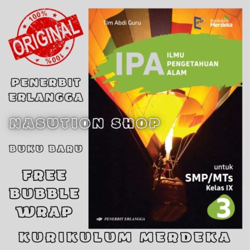 Jual Buku Kelas 3 / 9 Ix Smp/mts Erlangga Kurikulum Merdeka Ori Kurmer - B.indonesia Di Seller ...