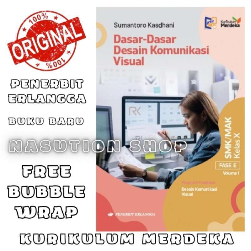Jual Buku Dasar Desain Komunikasi Visual Kelas 10 / X Smk Erlangga ...