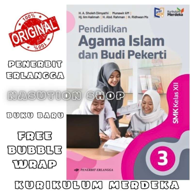 Jual Buku Agama Islam Kelas 3 / Xii 12 Smk Erlangga Kurikulum Merdeka ...