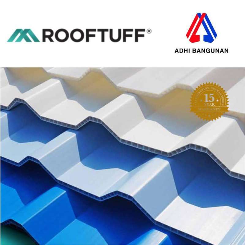 Promo Atap Upvc Rooftuff Setara Alderon 830 Berbagai Warna - Putih ...
