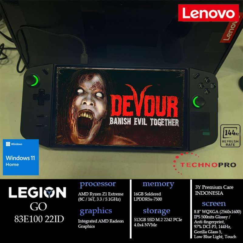 Promo Lenovo Legion Go 8apu1 22id || Amd Ryzen Z1 Extreme Radeon ...