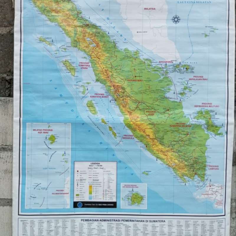 Jual Peta Sumatera Besar Bingkai Di Seller Hachi - Cengkareng Timur ...