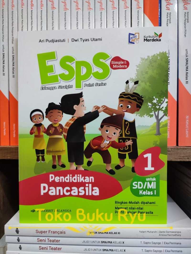 Jual Esps Pendidikan Pancasila Revisi Kelas 1 Sd Kurikulum Merdeka Erlangga Di Seller Hachi ...