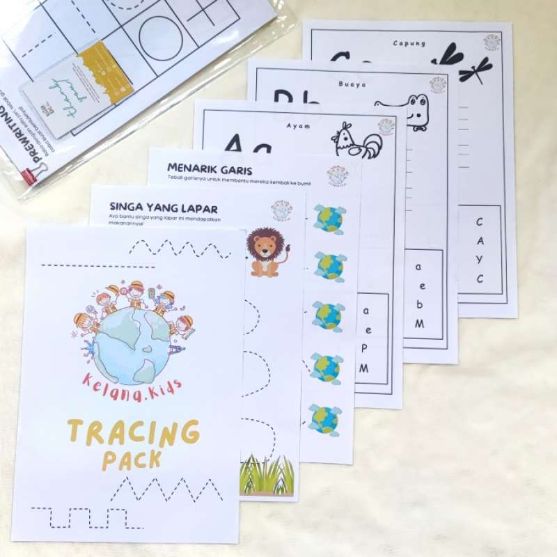 Jual Worksheet Tracing Pack Fonik Abc 30/lembar Kerja Anak Belajar ...
