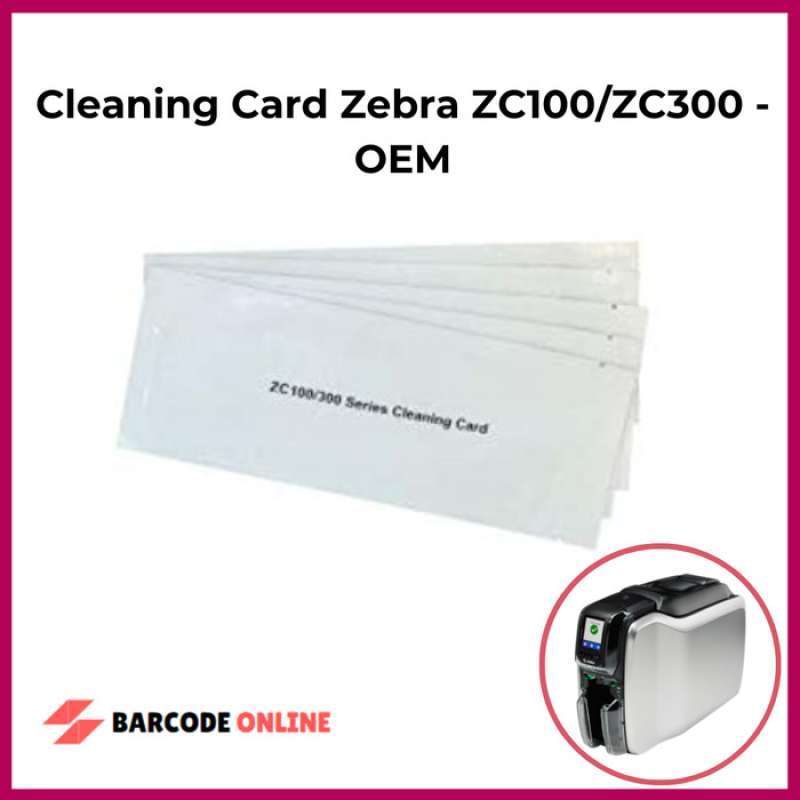 Promo Cleaning Kit Zebra Zc100/zc300 (105999-311) - Oem Diskon 23% Di ...