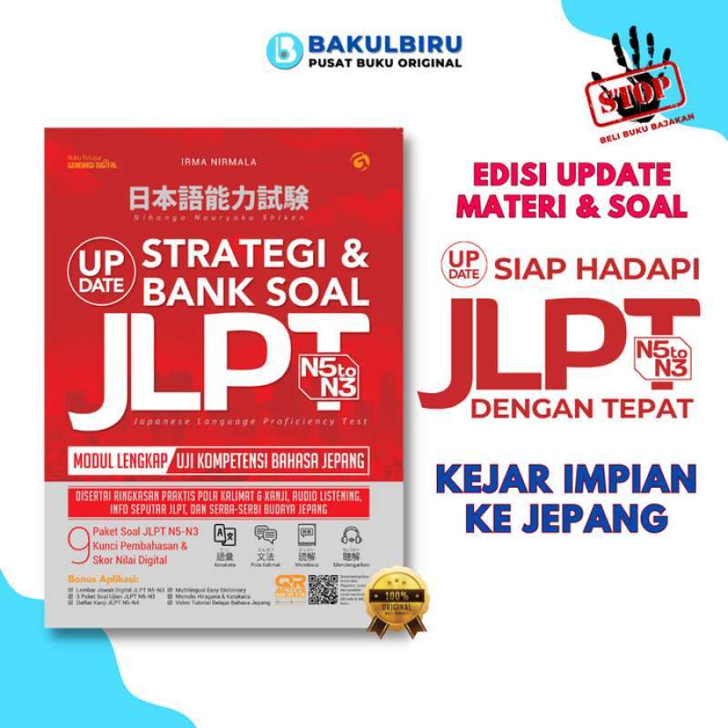 Jual Buku Belajar Bahasa Jepang Update Strategi & Bank Soal Jlpt N5-n3 ... Jual Buku Belajar Bahasa Jepang Update Strategi & Bank Soal Jlpt N5-n3 ...