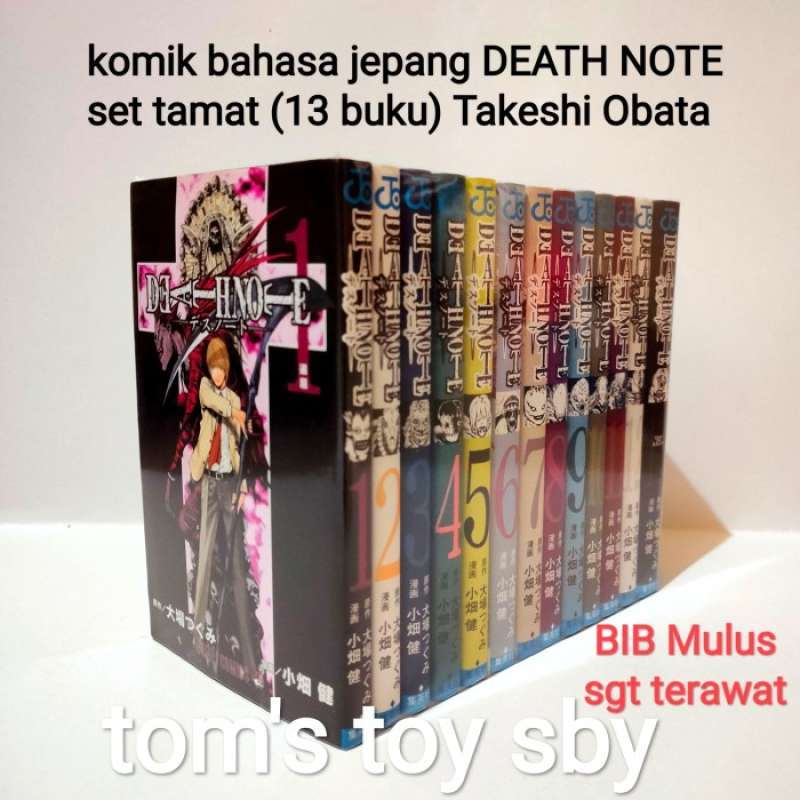 Jual Komik Manga Death Note 13 Buku Takeshi Obata Bahasa Jepang Tamat Set Di Seller Sangninja ...