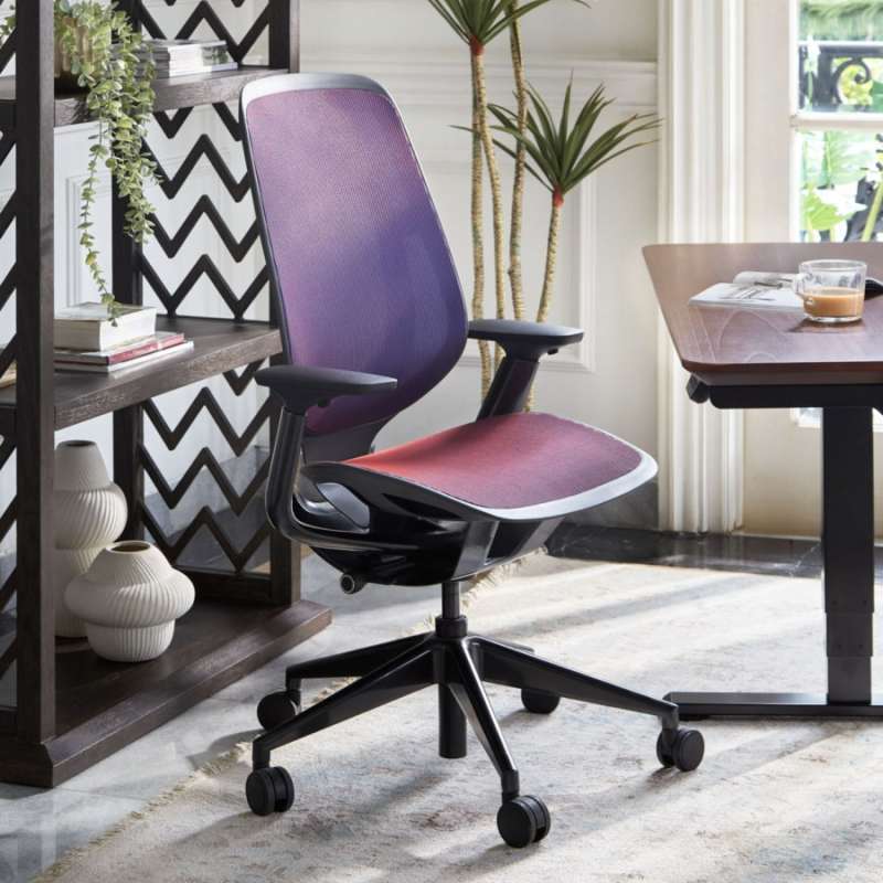 Promo Steelcase Karman Chair Merle Red Blue - Kursi Kerja Ergonomis ...