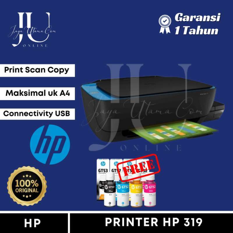 Jual Printer Hp Ink Tank 319 All-in-one Printer Print Scan Copy ...