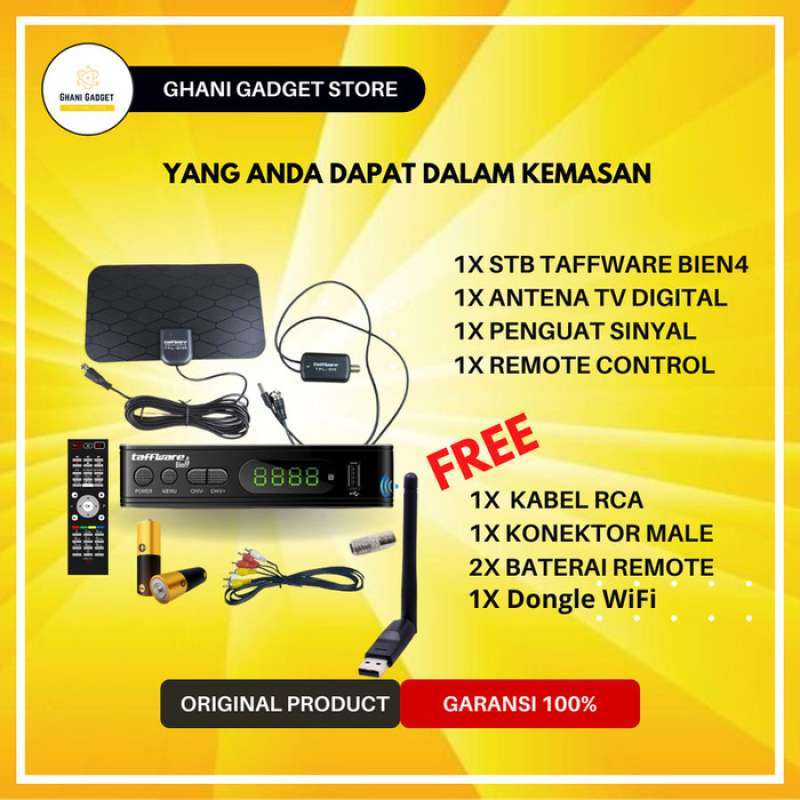 Promo Bundling Setup Box + Antena + Booster Penguat Sinyal Tv Digital ...