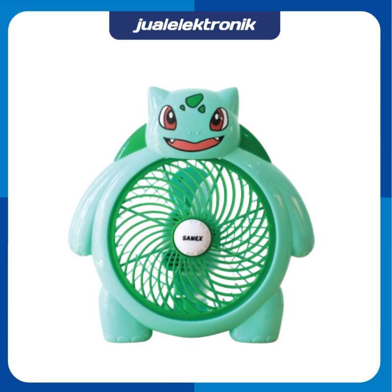 Jual Sanex Kk811g Kk-811-g Kipas Angin Meja Desk Fan Bulbasaur Pokemon ...