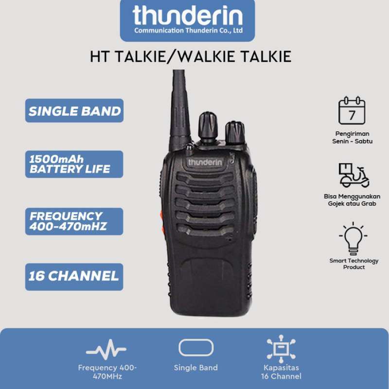 Jual Ht Walkie Talkie Uhf Radio Handy Talkie - Th-888s Di Seller Ayato ...
