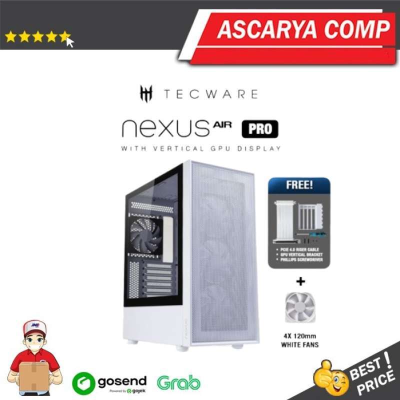 Jual Tecware Nexus Air Pro + Free Vertical Gpu Mount / Casing Pc / Case Di Seller Ascarya Comp ...