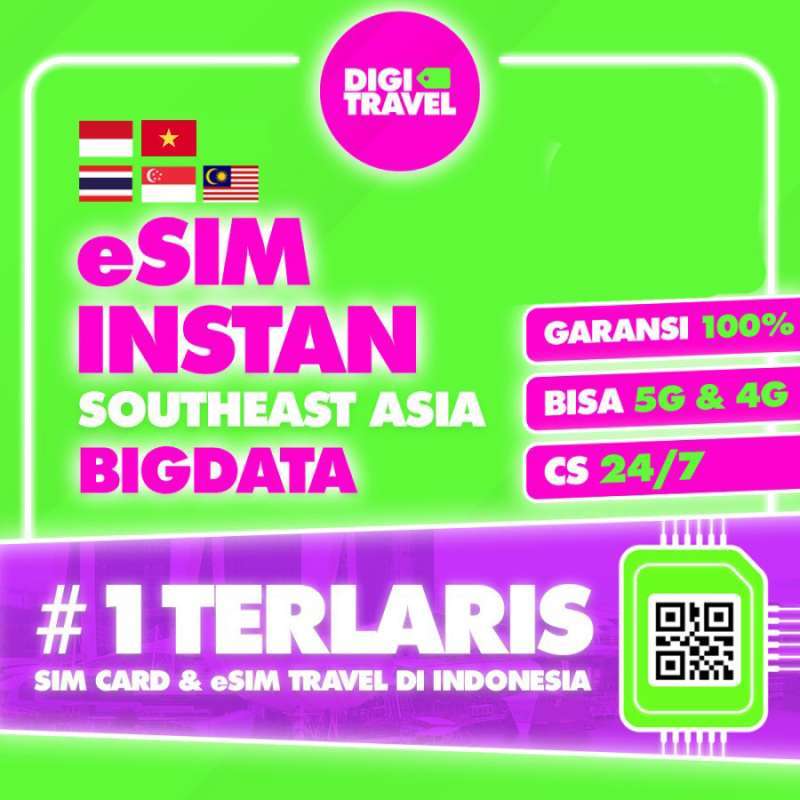 Jual Digi Travel Esim Singapore Malaysia Thailand Indonesia Vietnam ...