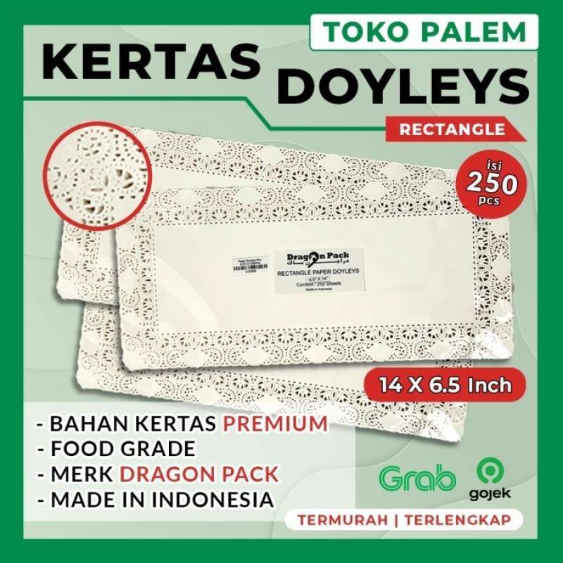 Jual Kertas Doyleys Persegi Panjang / Doilies Paper Renda / Alas Toples Kue Di Seller Doujin ...
