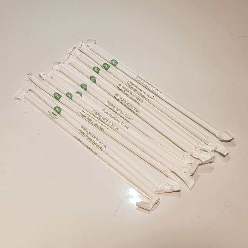Jual Diskon Cassava Straw/bio Straw/sedotan Ramah Lingkungan 100 Pcs Di ...