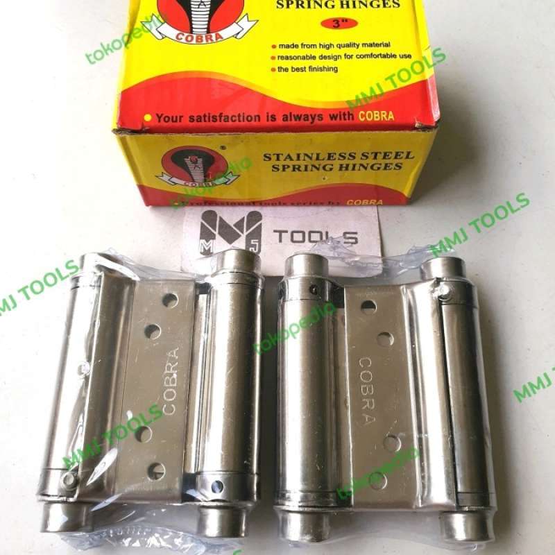 Promo Engsel Koboi Stainless 3 Cobra - Engsel Per Stainless - Spring ...