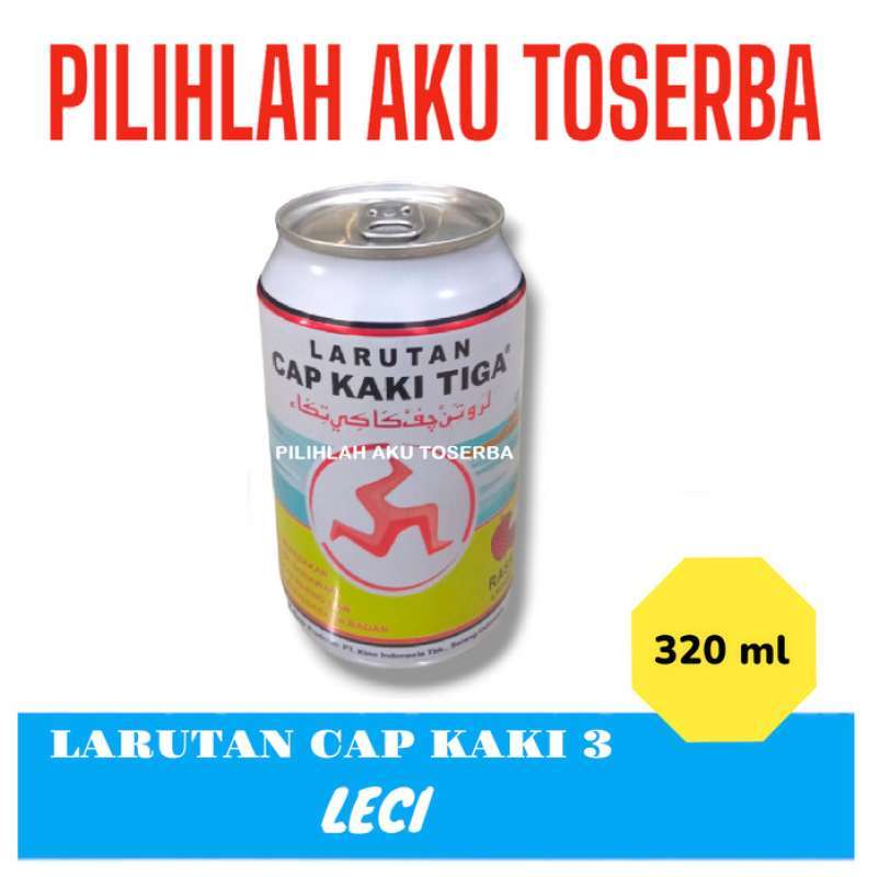 Promo Larutan Penyegar Cap Kaki 3 Rasa Leci Kaleng 320 Ml - ( Harga 1 ...