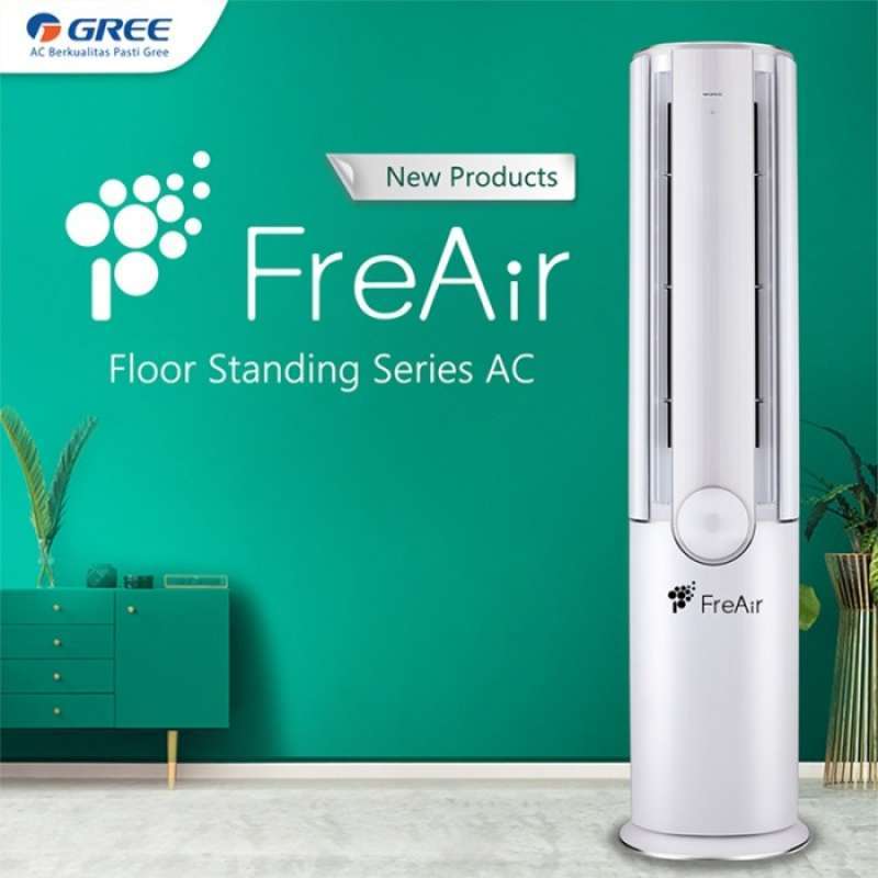 Jual Gree Ac Floor Standing 3pk - Gvc-24freair- [indoor+outdoor Unit ...