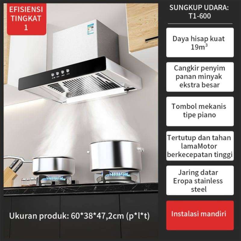 Jual Eleganhome Cooker Hood Hisapan Kuat Penghisap Asap Dapur Dapur ...