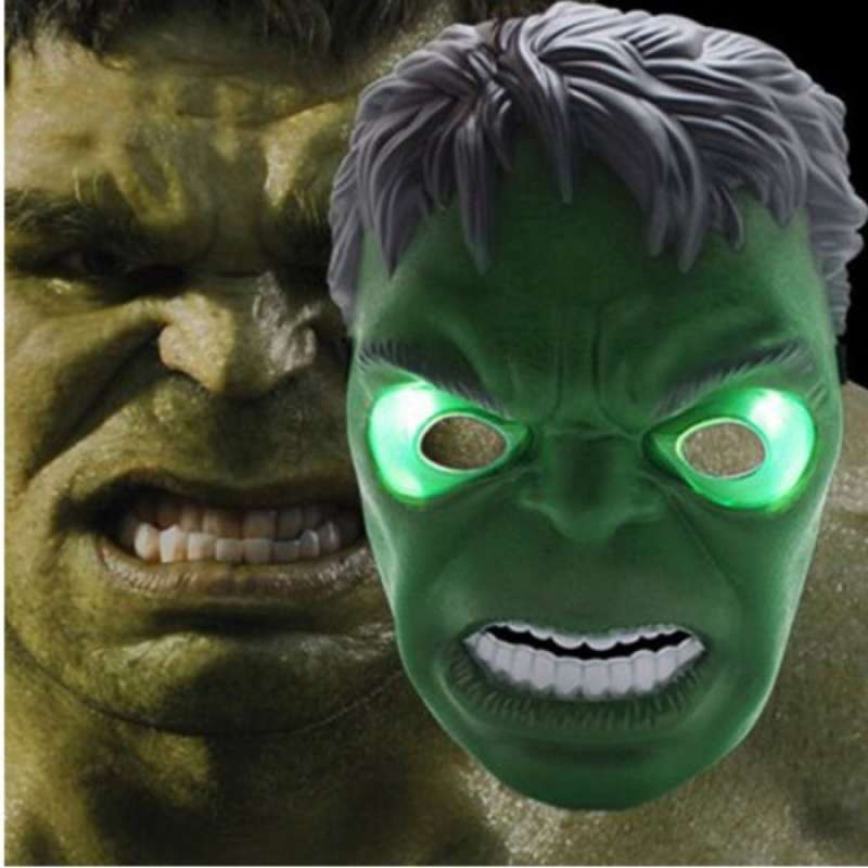 Jual Mainan Topeng Superhero Hulk Anak - Mask Avengers Bisa Menyala ...