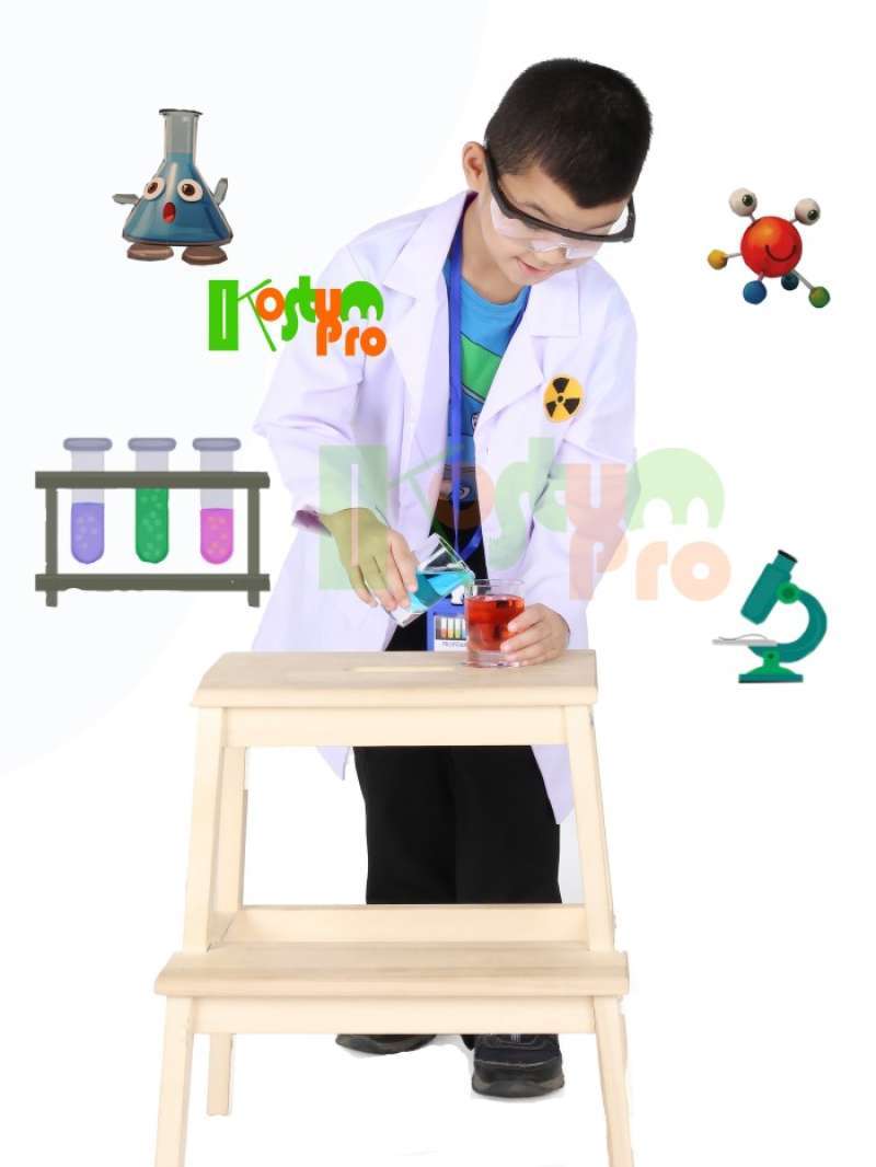Jual Kostum Jas Lab Anak Uk 3 -10 Tahun Tangan Panjang / Baju Lab Di ...