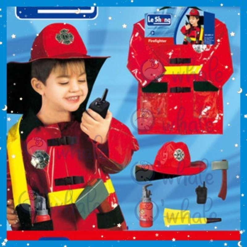 Jual Mainan Edukasi Anak Kostum Pemadam Kebakaran Set Profesi Fireman ...
