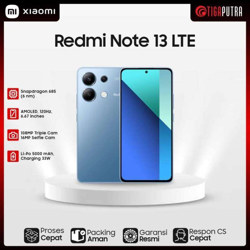 Jual Xiaomi Redmi Note 13 Lte (ram 8gb, Rom 256gb, Amoled 120 Hz) - Ice ...