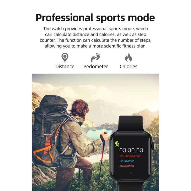 Jual Hiwatch Pro Smartwatch Digital Heart Rate T500+ Pro Tanggan Tabgan ...