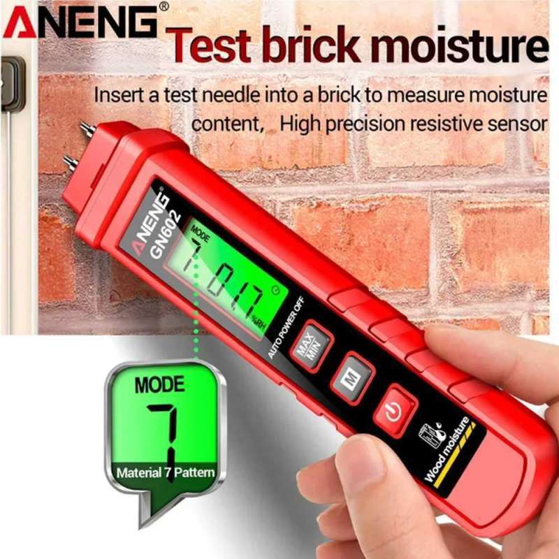 Jual Wood Moisture Meter Digital Portable Pengukur Kelembapan Kayu ...
