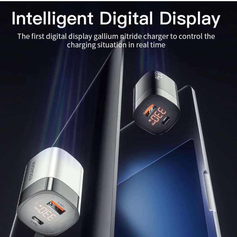 Jual Kepala Charger Dual Port Gan Fast Charging Pd 33w Jt-p18 Type Port ...