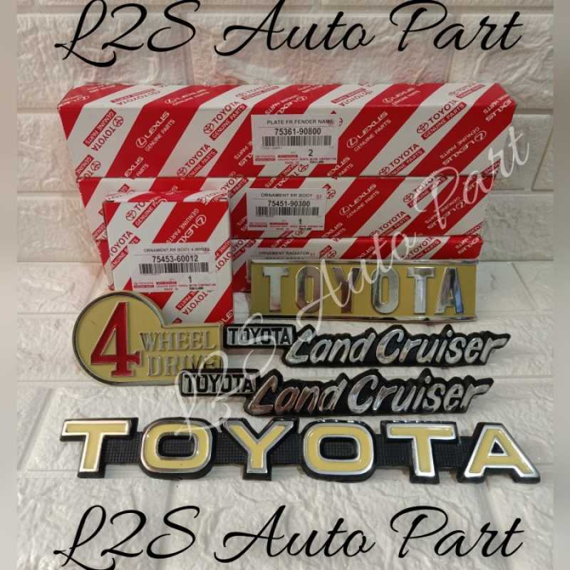 Promo Emblem Toyota Landcruiser Set 5pc Hartop 2f Fj40 Bj40 Diskon 23% ...