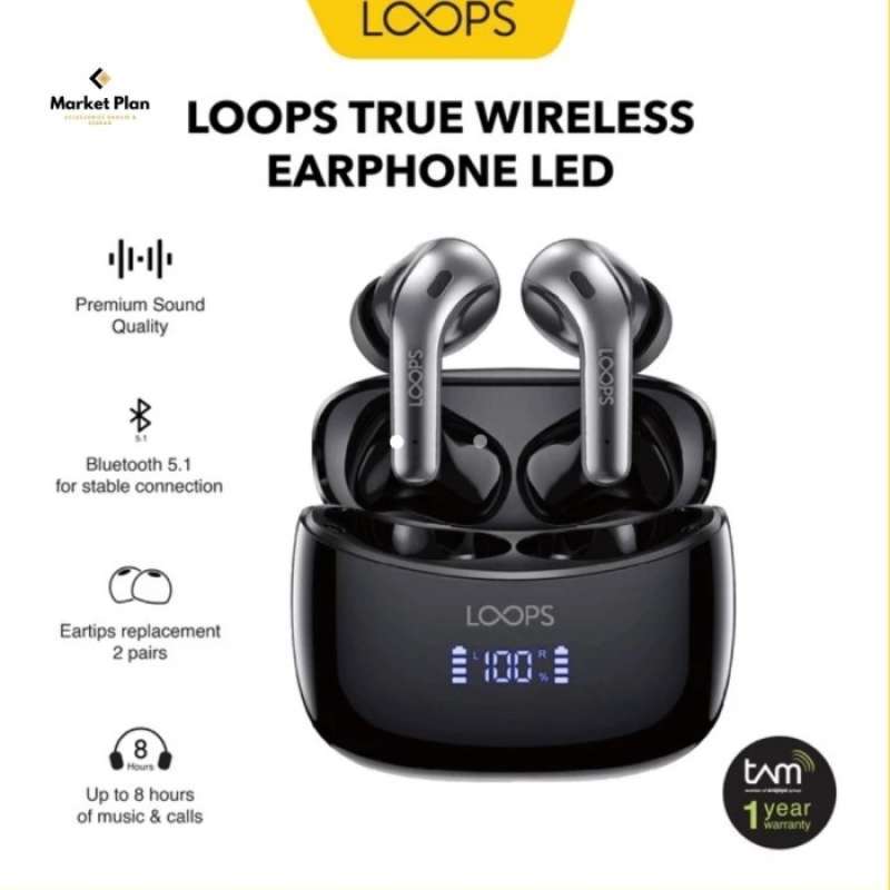 Promo Loops True Wireless Earphone Led Didesain Lebih Ringan Dan Nyaman ...