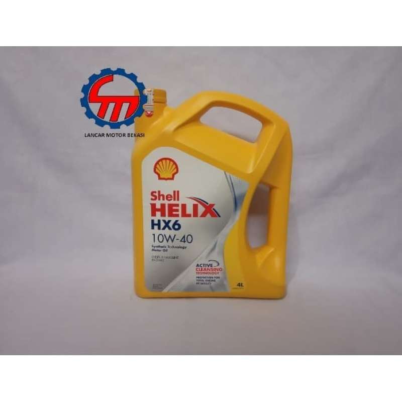 Promo Oli Shell Helix Hx6 10w-40 4 Liter Asli Original Diskon 33% Di ...