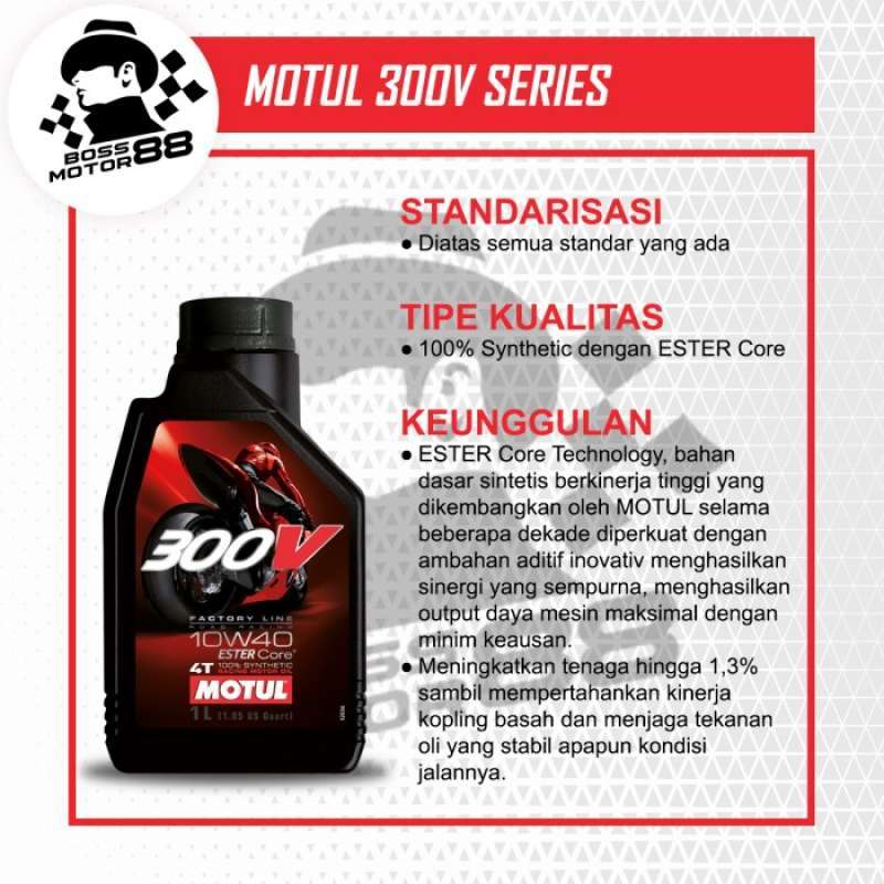 Promo Motul 4t 300v 5w-30 Factory Line Road Racing 1l Diskon 33% Di Seller Azzana Storee ...