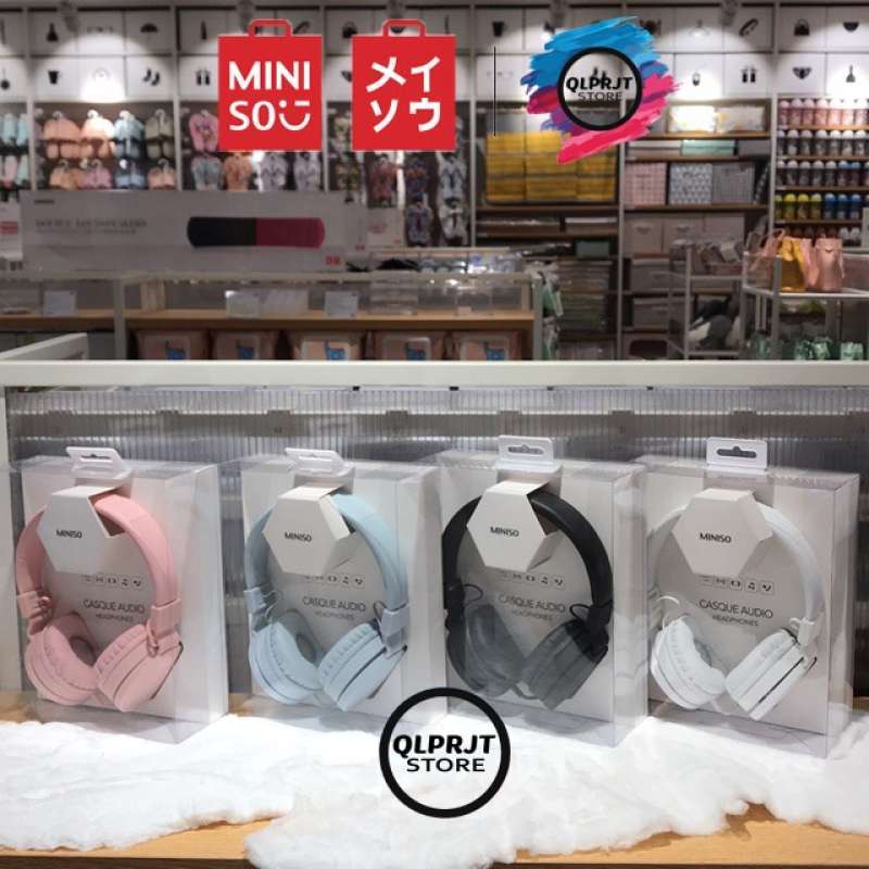 Promo Headphones Miniso Folding Musik By Miniso Japan - Putih Diskon 50 ...