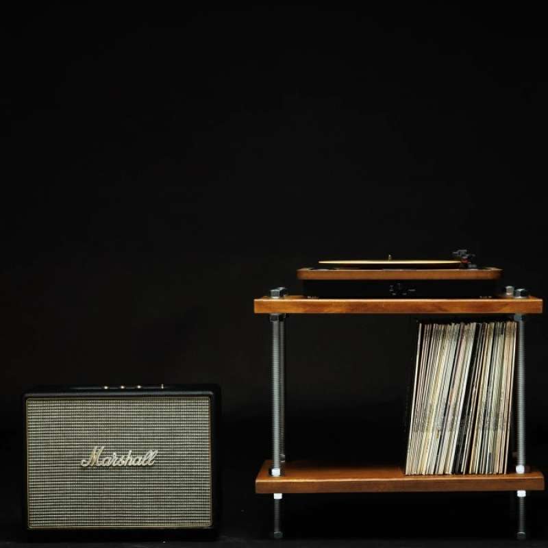 Jual Rak Piringan Hitam / Rak Amplifier/ Rak Turntable Kayu Solid 2 ...