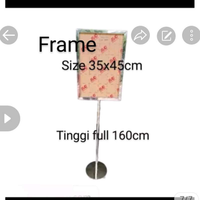 Jual Standing Signage /standing Banner A2, A3 Stainleees Steel - A 1 Di ...