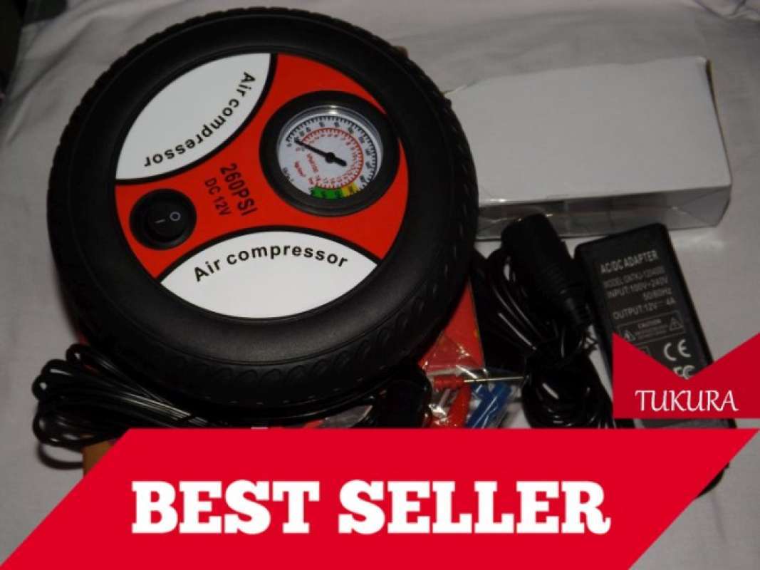 Promo Pompa Ban Mobil Motor Kompresor Listrik Ac Dc (220v/12v) Diskon ...