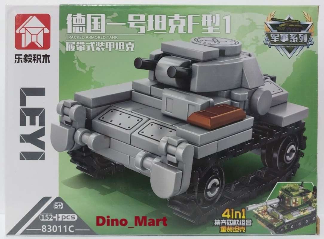 Promo Brick Tank Leyi 4 In 1 Tank 83011 - Dino Mart Diskon 28% Di ...