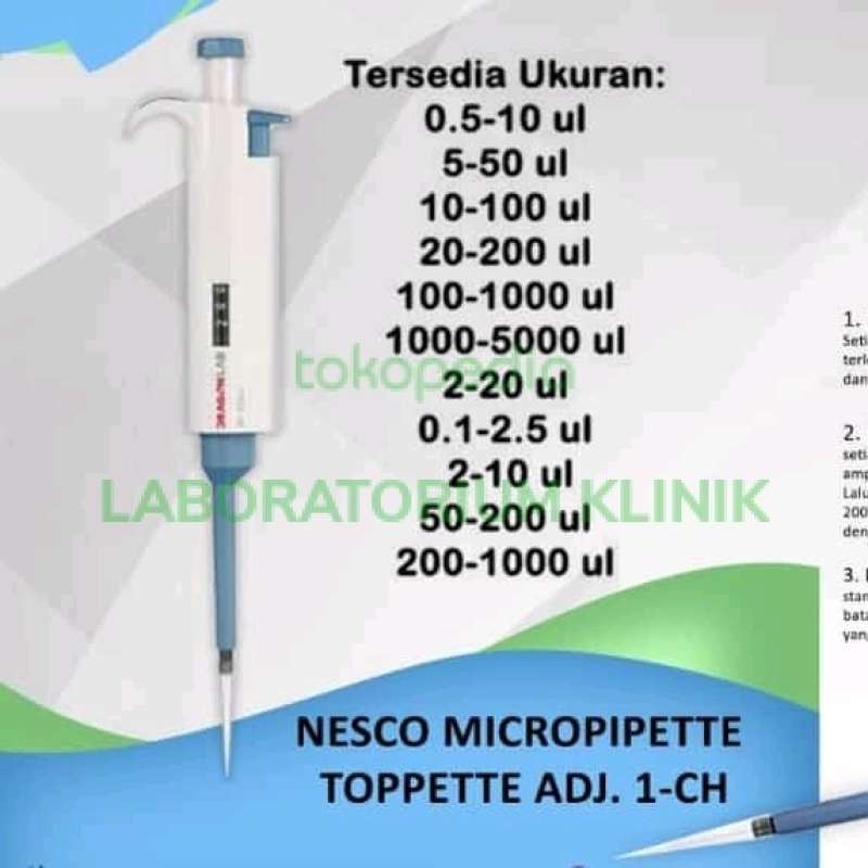 Promo Mikropipet Berbagai Ukuran Pilihan Diskon 33% Di Seller Lucky ...